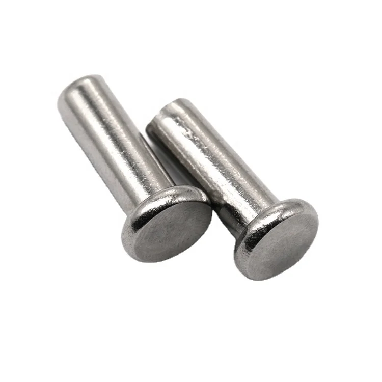 Factory Made Stainless Steel Solid Rivets Flat Head Solid Rivet - Buy ...