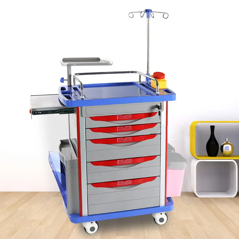 Medical Hospital Trolley Luxury Drugs Trolley Emergency Treatment ...