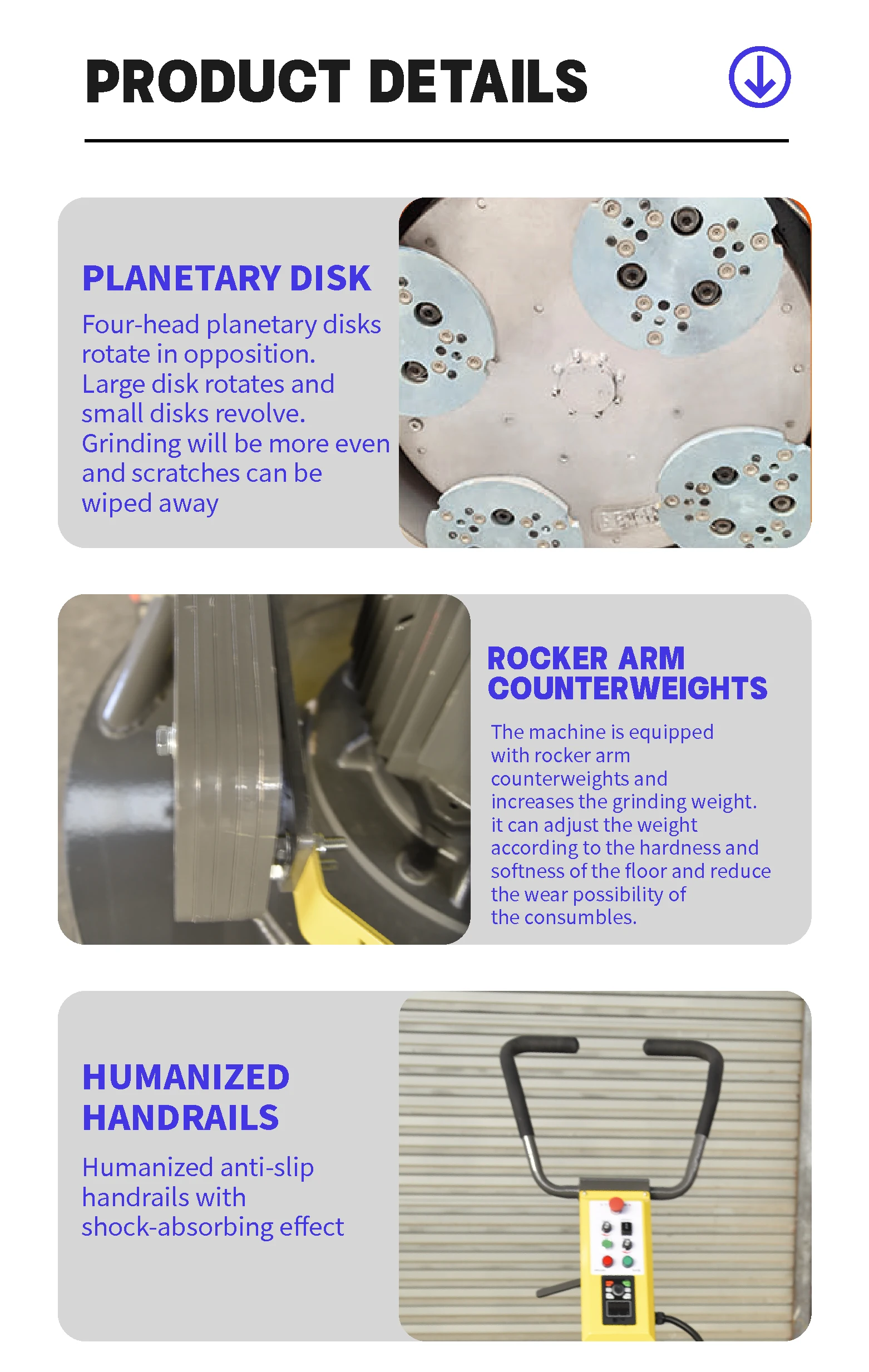 800mm Self-propelled12 Heads Planetary Concrete Floor Grinding And ...