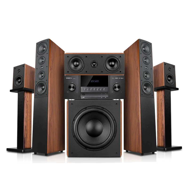 1600W 5.1 Channel Home Theater Speaker System for HD Audio | Wireless ...