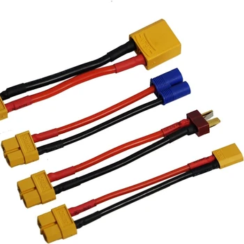 Amass Xt60 Cable Connector Male Female Xt60h Plug With Sheath Cover 15cm 14awg Silicon Wire For ...