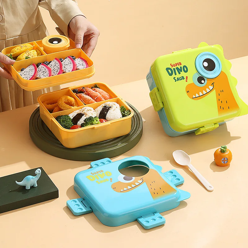 Cute Cartoon Bird Chicken Dinosaur Lunch Box - Yiding