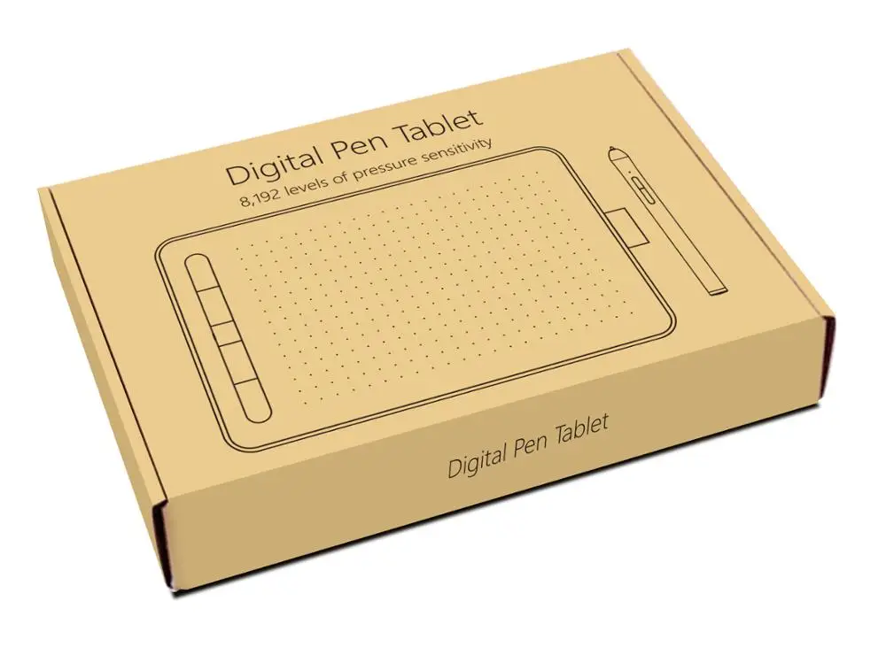 Vson Wp9620n Battery Free Digital Graphic Drawing Writing Pen Tablet ...