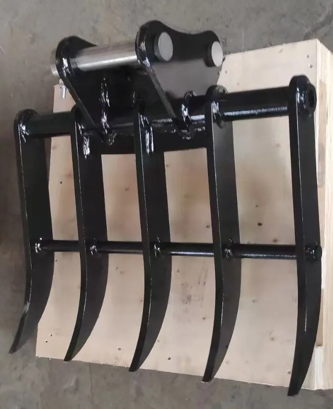 HOMIE High Quality Kubota KX57 Excavator Rake Bucket Attachment for Sale