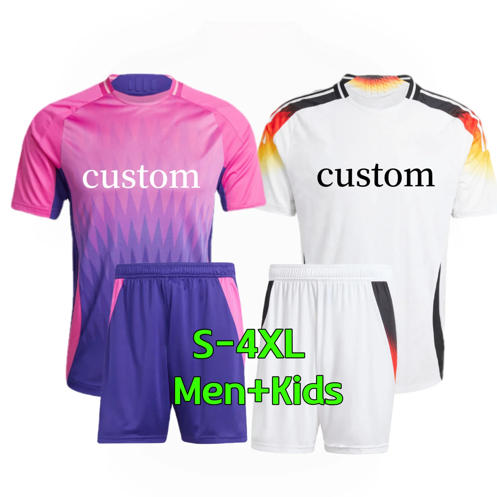 Custom 2024 Euro Cup 2024 Germanys Soccer Jerseys Gnabry Kroos Draxler ...