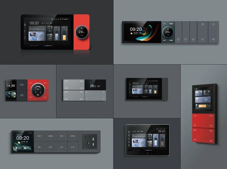 KLASS Smart Home Control - Tuya 3.5'' Centre Screen 4gang