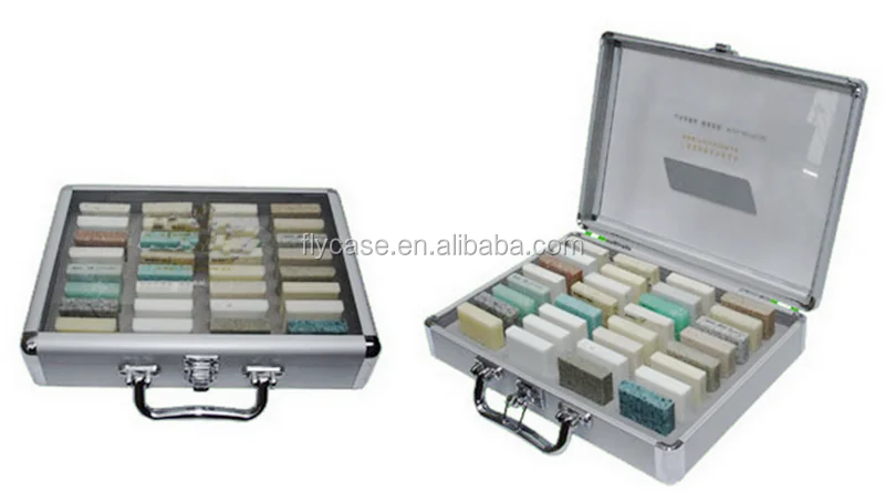 Aluminium Marble Stone Sample Display Case Quartz Sample Show Kit ...