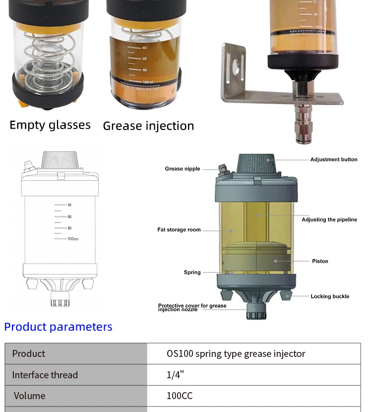 Single Point Automatic Grease Lubricator Adjustable Automatic Grease ...