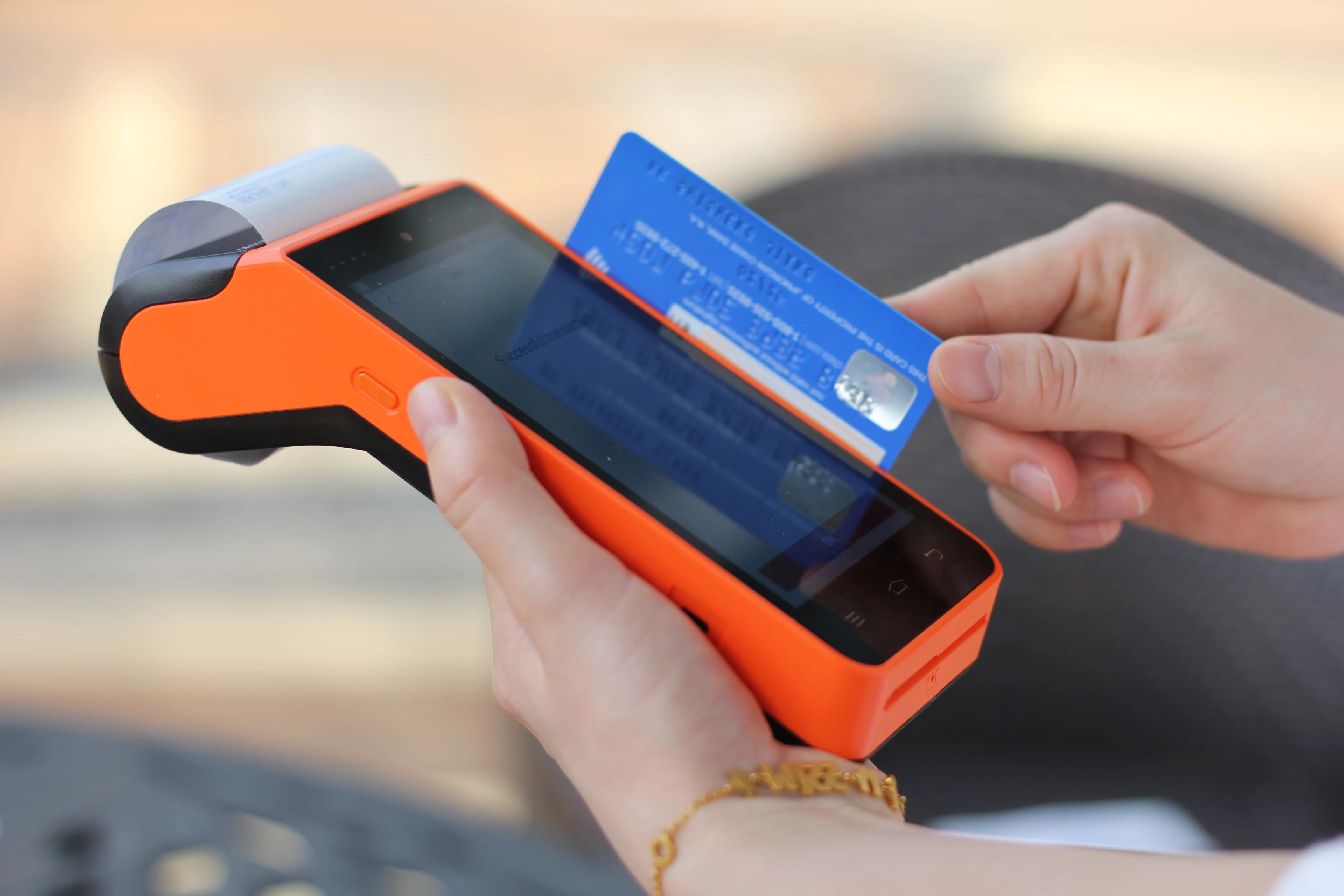 Mobile Pos Terminal-mf919,5 Inch Touch Screen,High Speed Thermal ...