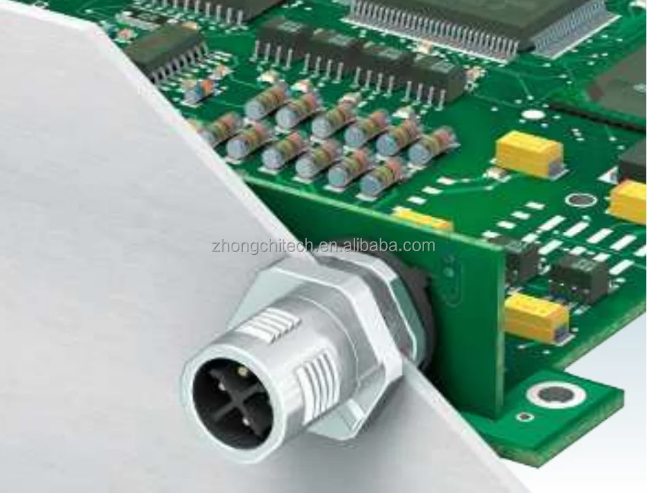 M16 Binder Connector Soldering Pins Of Pcb Socket 2 3 4 5 6 7 8 12 14 16 19 Din Waterproof M16 ...