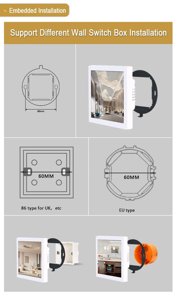 4 Inch Smart Switch Smart Home Control Panel - Buy Home Automation ...