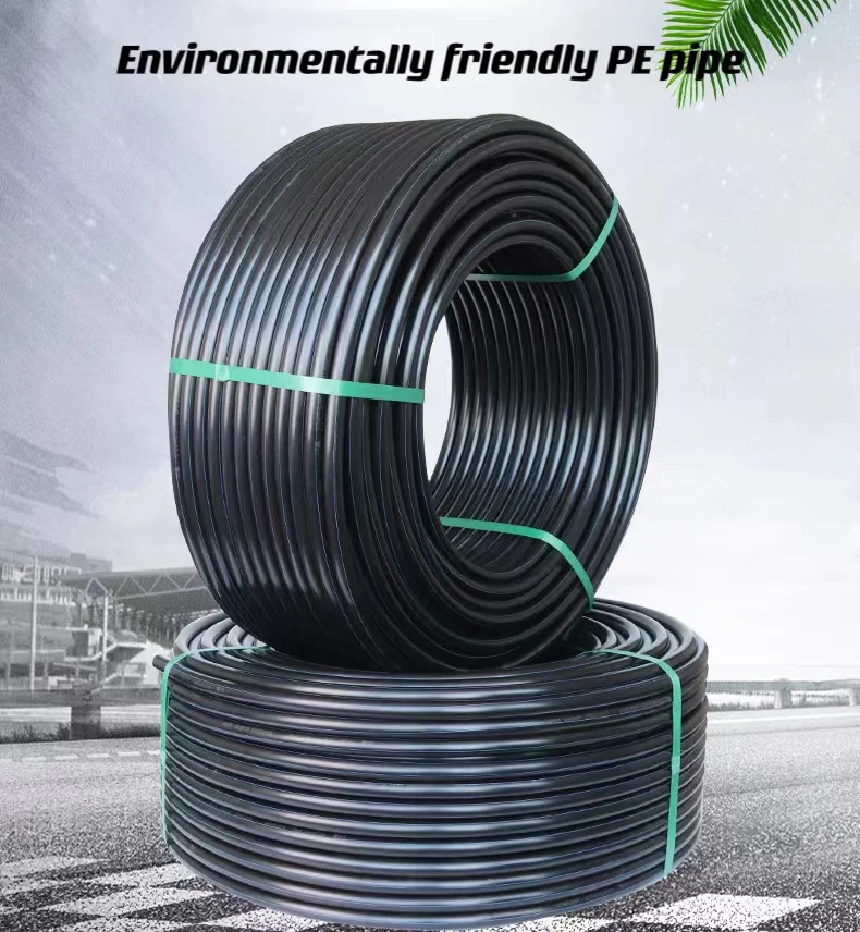 Irrigation System Black Plastic Water Pipe Roll Flexible HDPE Drip ...
