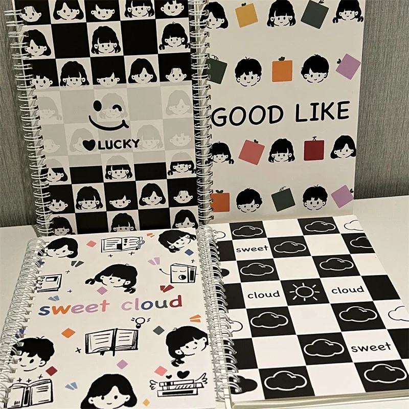Promotional cartoon school students diary A5 spiral binder notebook for ...