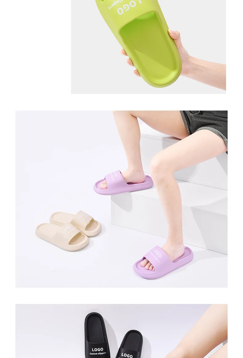 Summer Beach Sandals Women Eva Bathroom Slippers EVA Foam Shoes Comfort ...