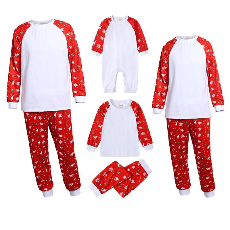Kids Tales Custom Sublimation Christmas Pyjamas Red Color 2022 Family ...