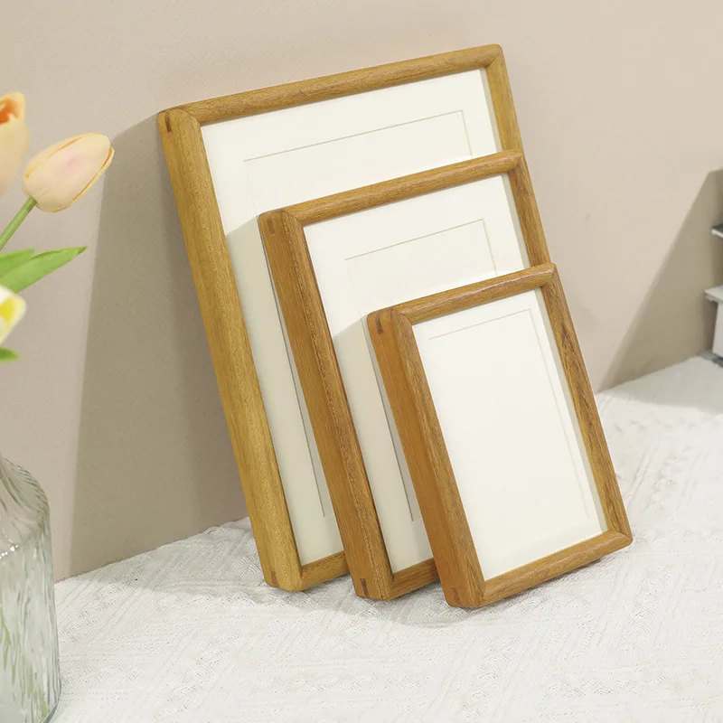 Distinct Mortise and Tenon Rounded Corner Photo Frame Black Walnut ...