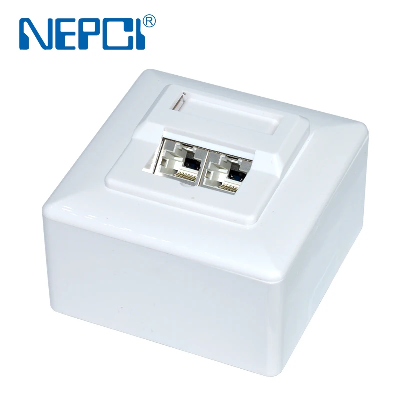 Ethernet Network Connector Wall Box Rj45 Keystone Female To Female Wall ...