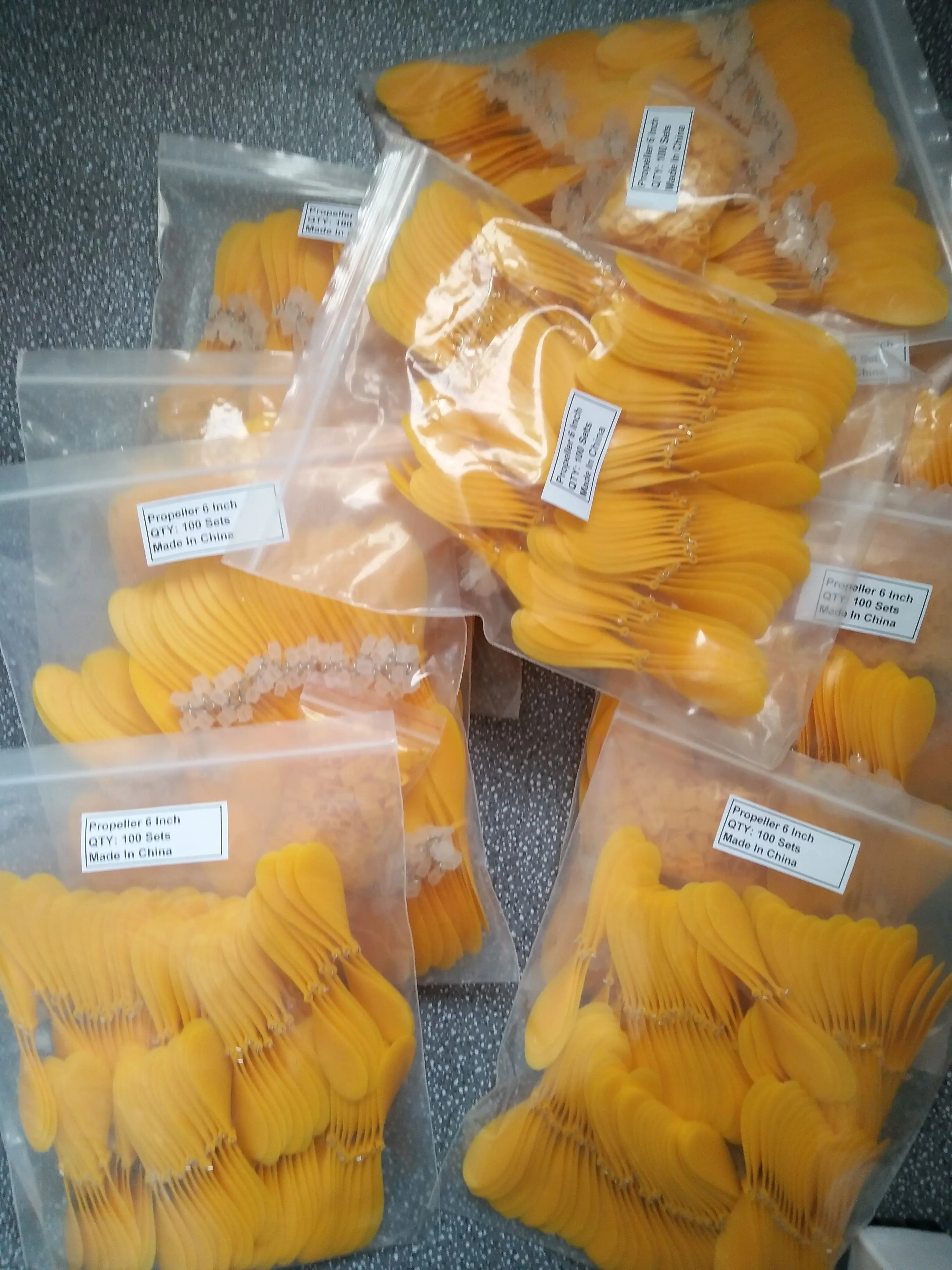 6 Inch Rubber Band Powered Propeller Set With Tail Hook - Buy 6 Inch ...