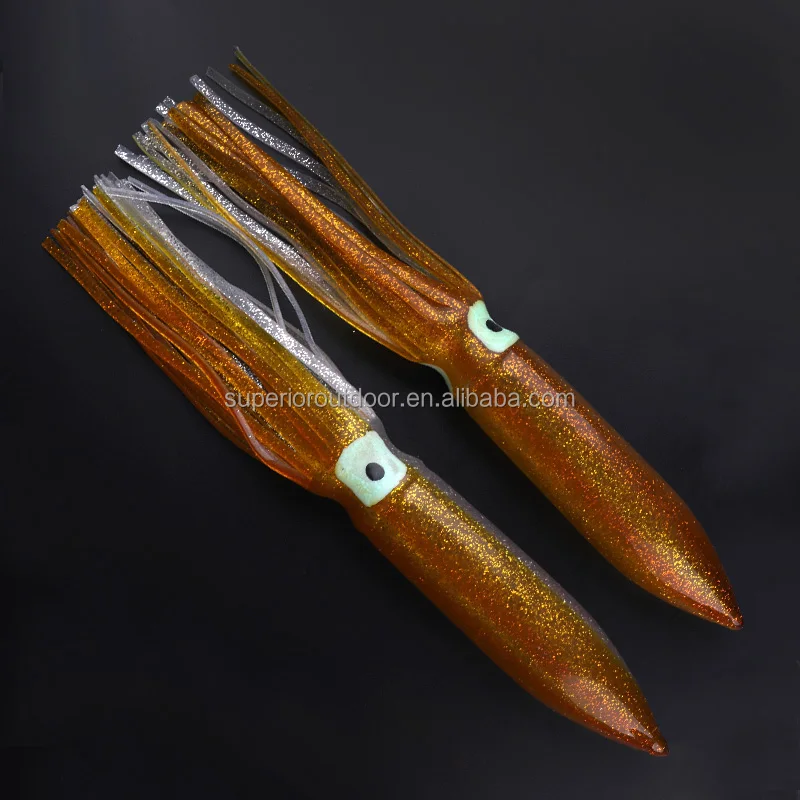 SUPERIORFISHING Bulb Squid Lures - Effective Trolling Bait