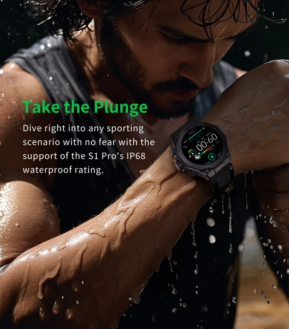 Black Shark S1 Pro Smart Watch - 15 Days Battery Life