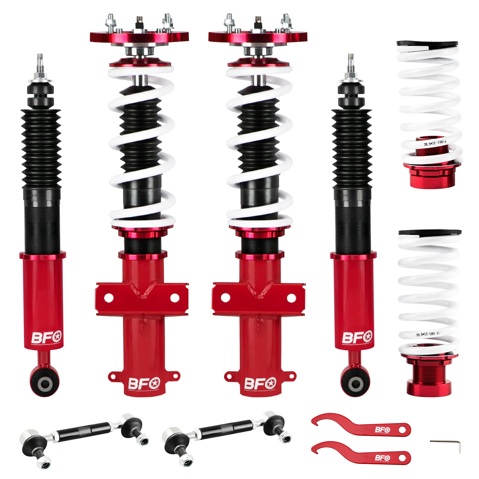 24-way Adjustable Damper Height Shock Absorber Coilovers For Ford ...