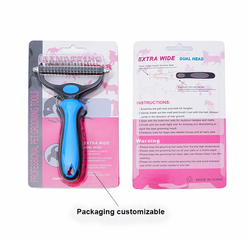Own The Patent Cat & Dog Double-sided Hair Dematting And Deshedding ...