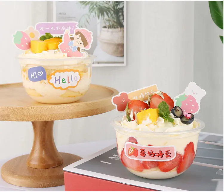 Wholesale U Shape Pearl Milk Tea Pudding Yogurt Cup 250ml