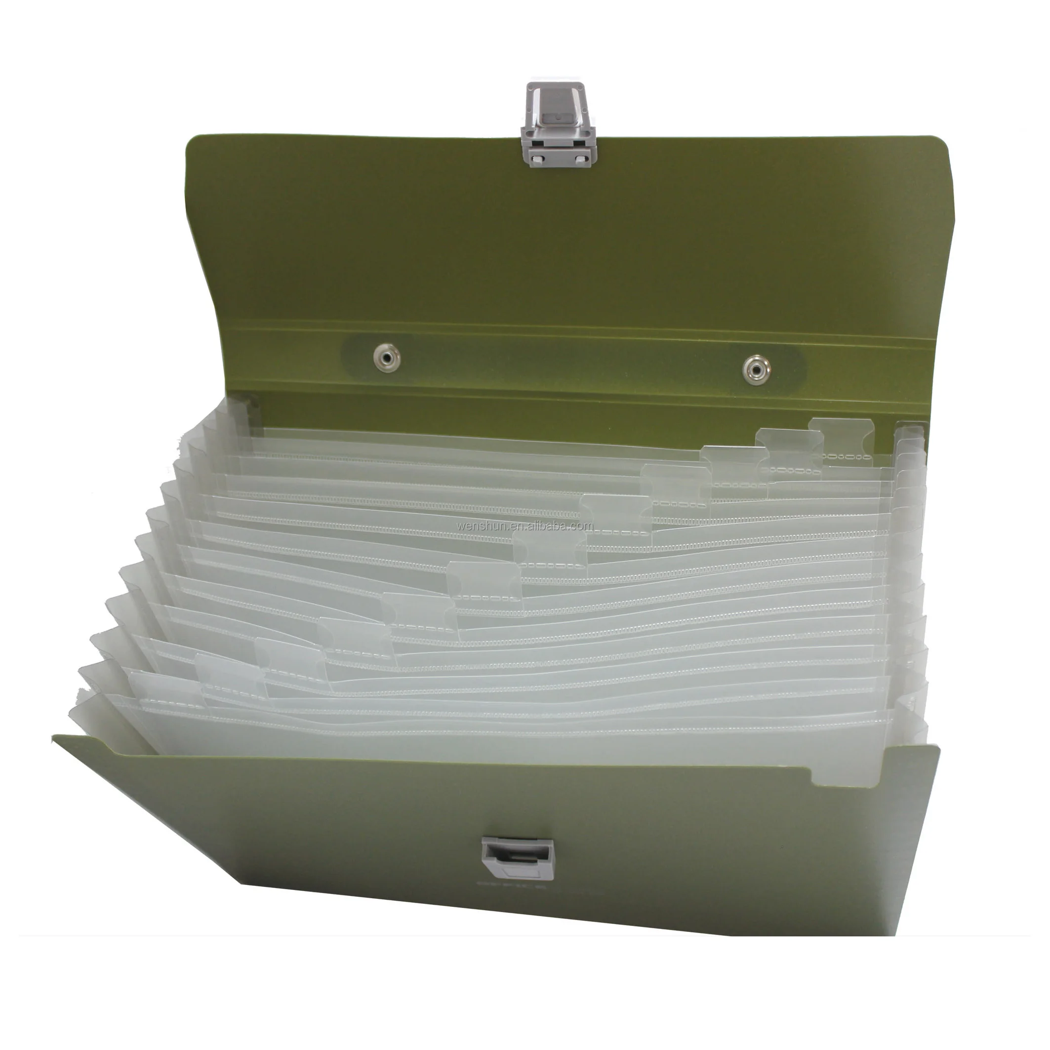 Portable Plastic PP Expanding File Folder with Logo 24 Accordion Pocket ...