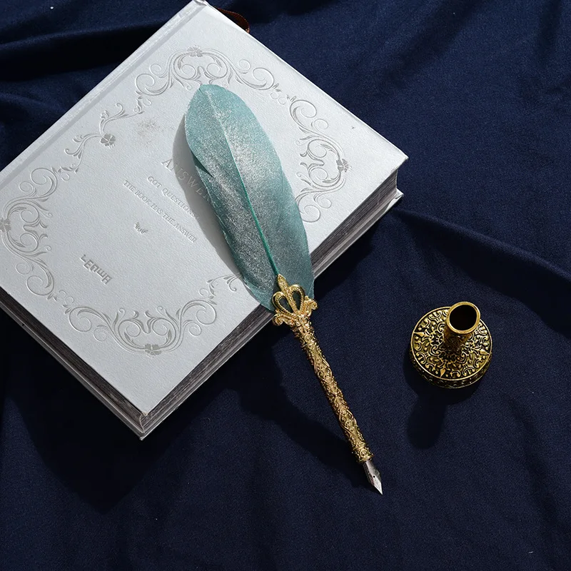 Wholesale Feather Pen Manufacturer Student Pen Set Gift Box Set Dipping Pen