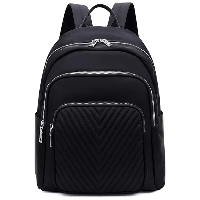 Custom Lady Backpack Nylon Shoulder Bag Casual Lightweight Backpacks ...