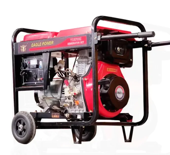 2025 Air Cooled 178F Diesel Engine 3KW Open Frame Diesel Generator Easy ...