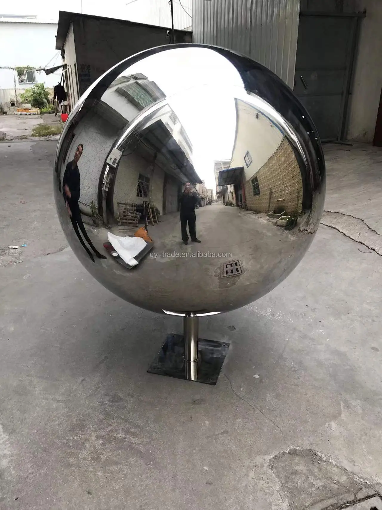 Stainless Steel Silver Ball Water Feature for Garden