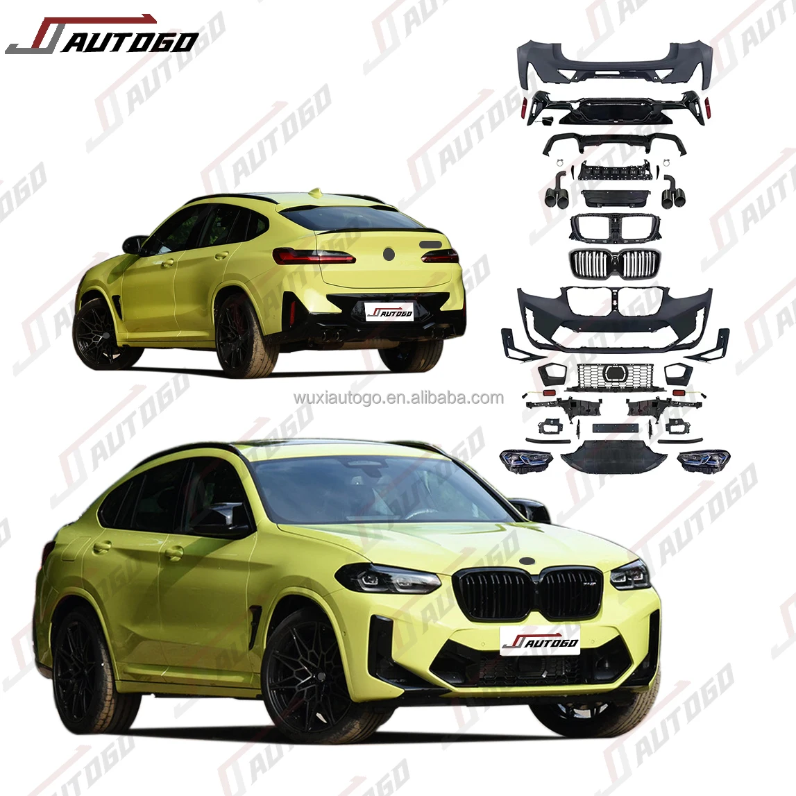 BMW X4 G02 Body Kit - Upgrade to 2022 F98 LCI X4M Style