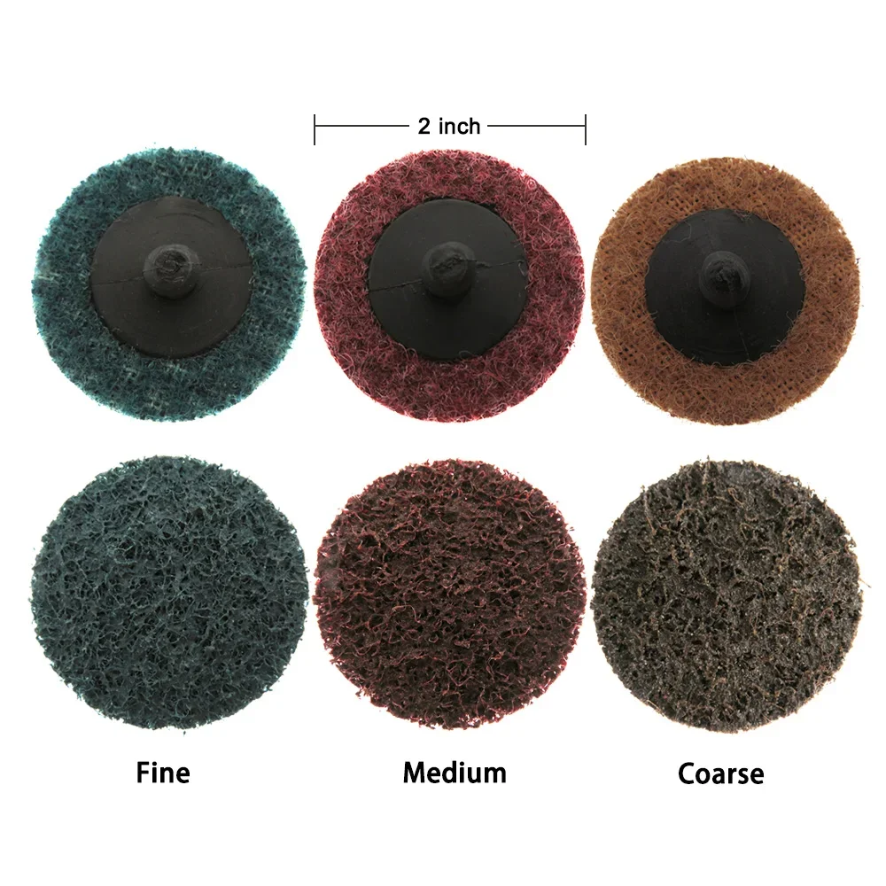 PMS 46pcs 2Inch Roll Lock Surface Conditioning Discs R-Type Quick ...