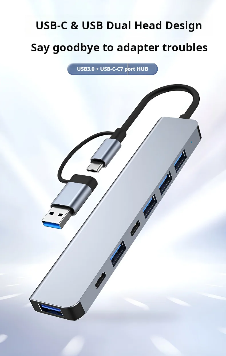 8-in-1 USB Hub 3.0 - Versatile and Efficient Connectivity