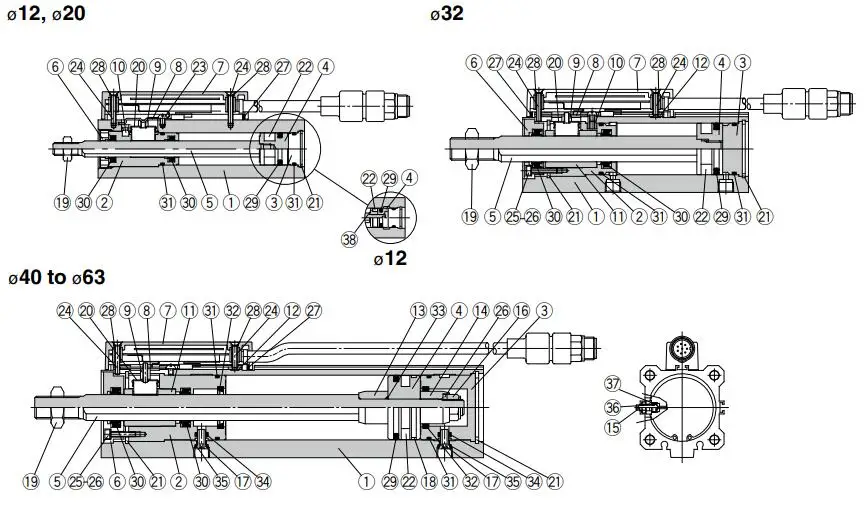 Dongyi Stroke Reading Cylinders - Precision and Durability