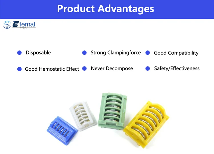 Surgical Medical Device Ligating Clips Appiler Vascular Titanium ...