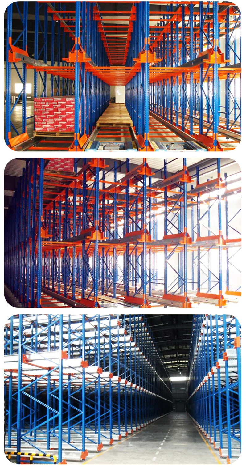 High Load Capacity Steel Shuttle Racking System Automatic Pallet ...