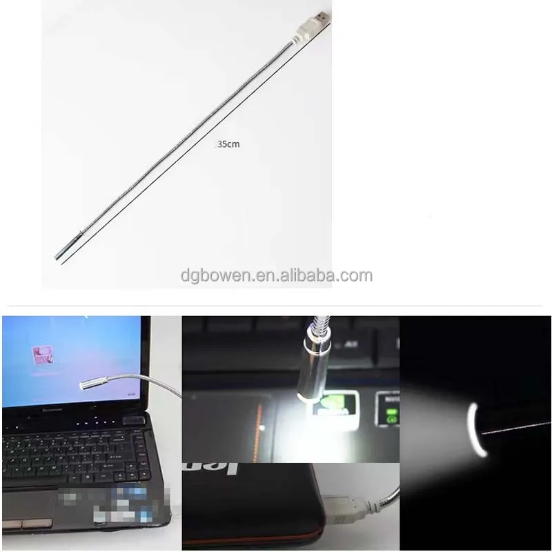 Usb Light Mini Flexible Metal Led Lamp Book Reading Lights For Notebook Laptop Pc Computer - Buy ...