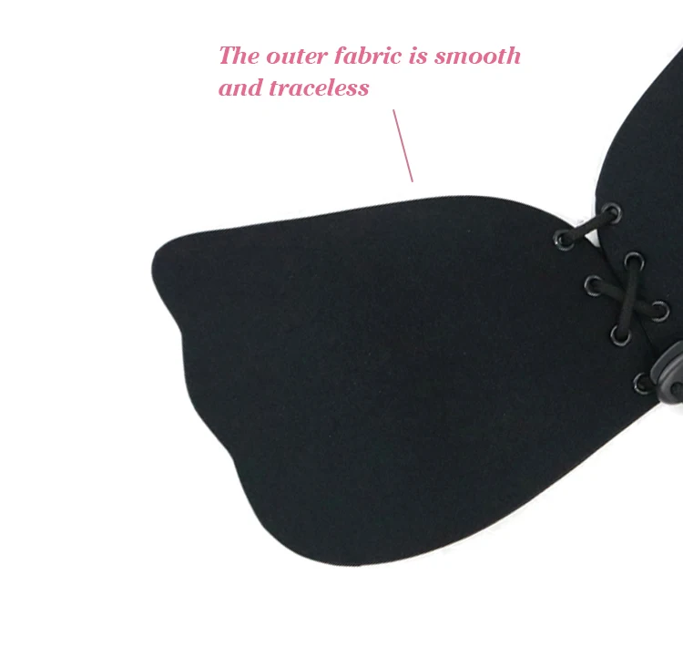 Womens Wing Shape Comfortable Reusable Magic Wire Free Push Up Bra ...