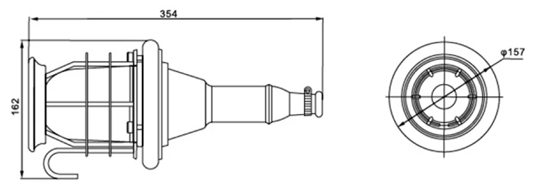Cfs1 220v 60w Marine Work Incandescent Lighting Fixture Explosion Proof ...