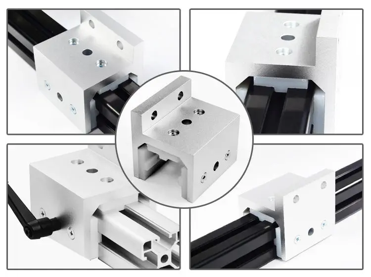 Zhongjda Aluminum Single Flanged Linear Motion Bearing Block For T-slot ...