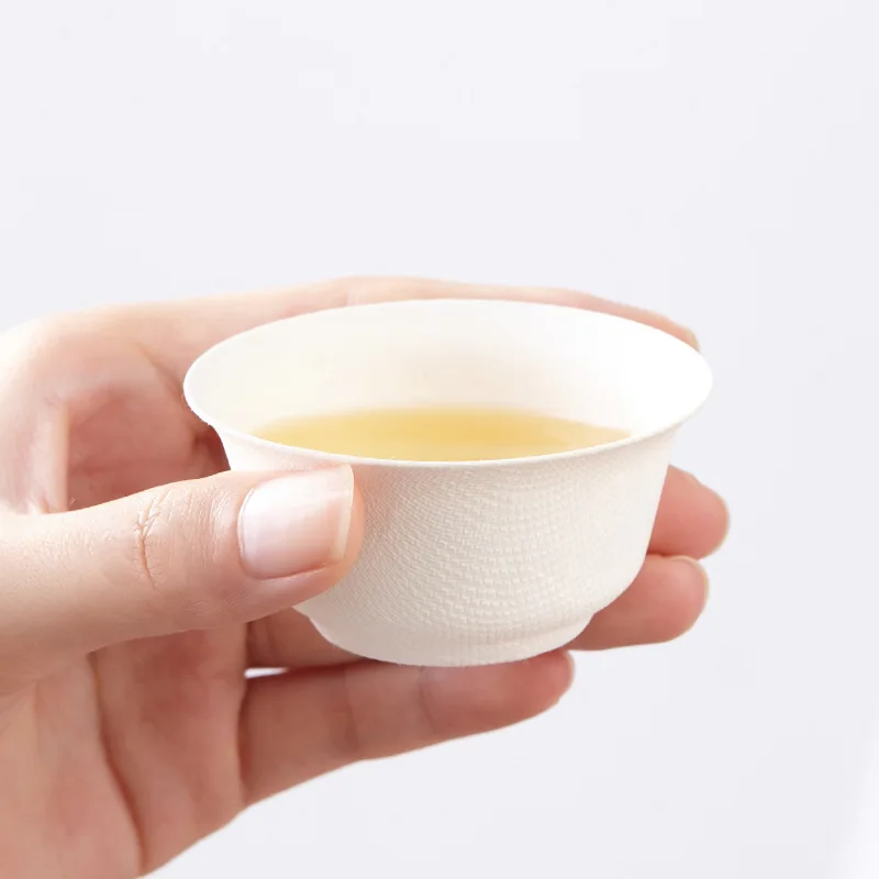 Custom Sugarcane Bagasse Disposable Tea Cup - Buy Sugarcane Pulp Tea ...