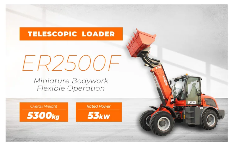 EPA CE 2.5ton Er2500f Boom Compact Telescopic Wheel Loader