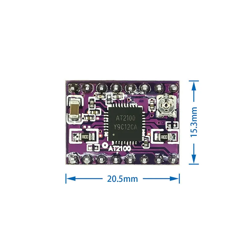3D Printer Accessories AT2100 Stepper Motor Driver Board Module with Heat Sink for TMC2208 ...
