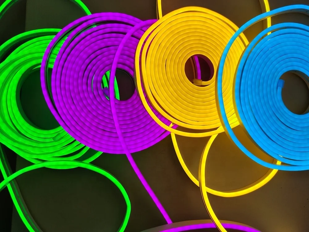 Low Voltage Neon Led Strip 6*12mm Mini Size Single Color White Red Blue ...