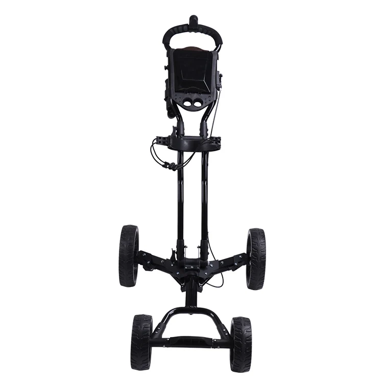PGM QC0927 Portable Golf Trolley - 4 Wheel Folding Cart