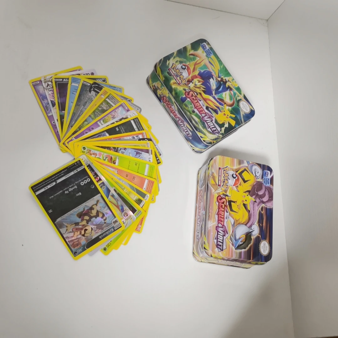 40 Designs Carta Gold De Poke Mon Metal Cards Box Carte Scarlet ...