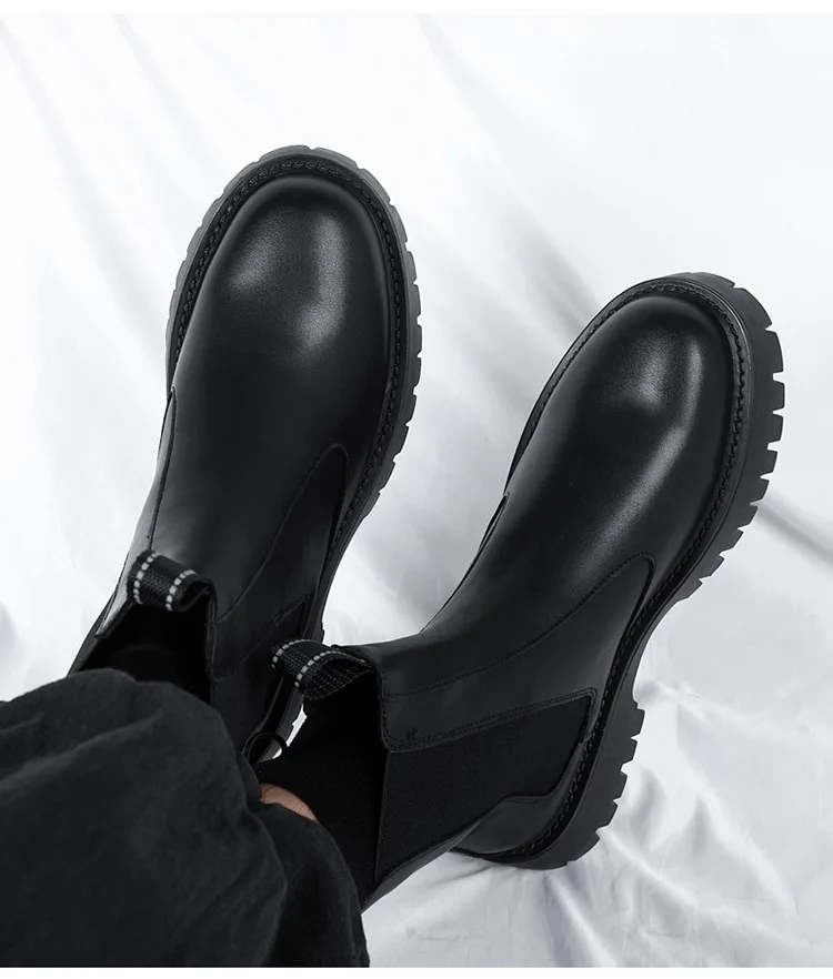 Custom Logo New Arrival Chelsea Boots for Men Casual Genuine Leather Boots