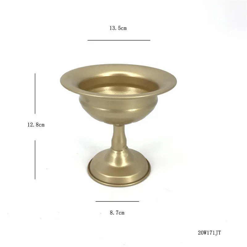 Gold Compote Bowl Vase - Perfect for Wedding Centerpieces